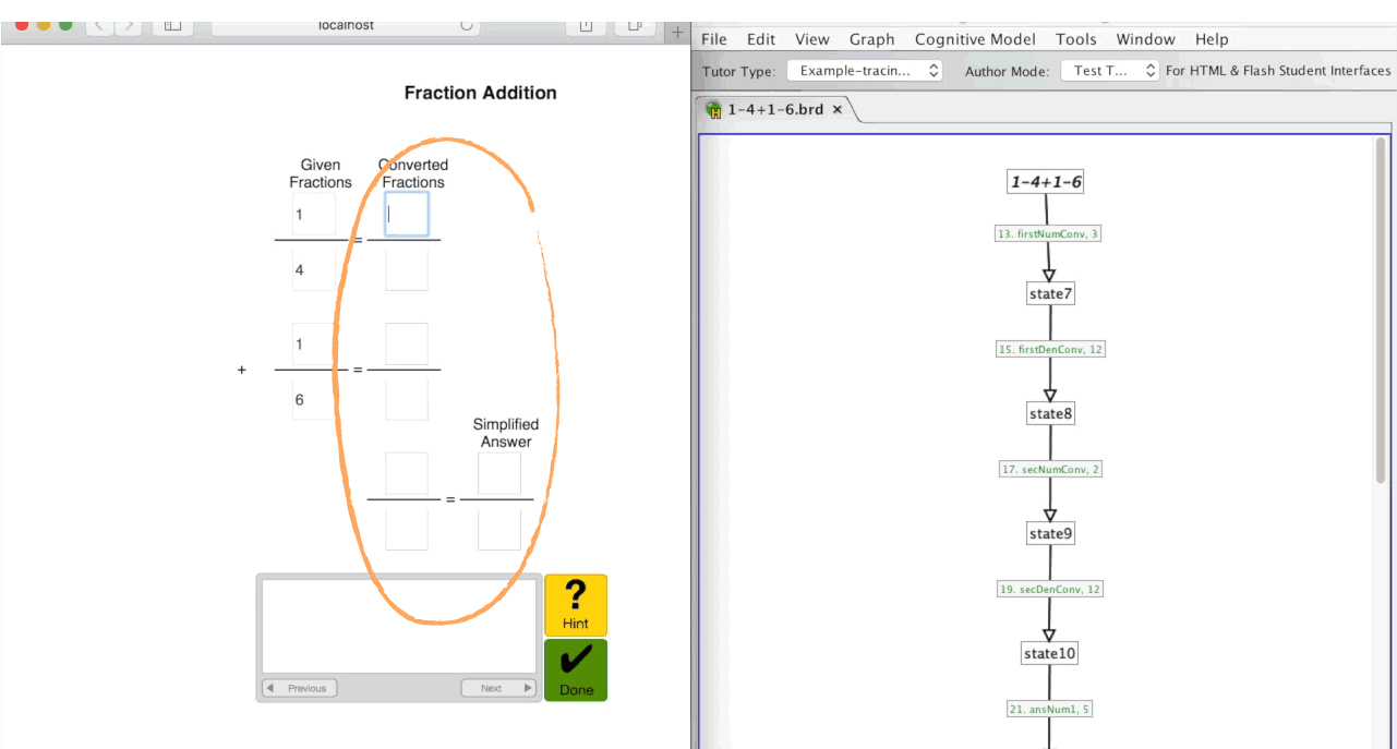 Creating an Example-Tracing Tutor